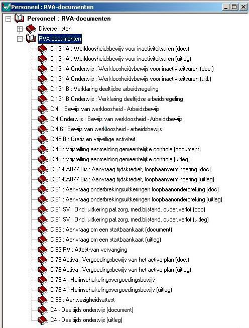 Broekx BVBA - RVA-documenten
